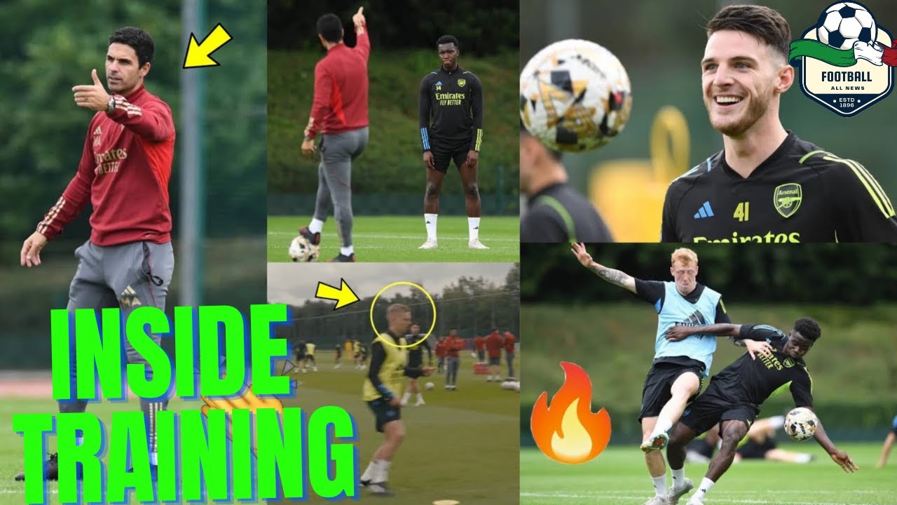 🔥Arsenal FINAL TRAINING Amid Community Shield |Rice,Havertz |Arsenal Vs ...