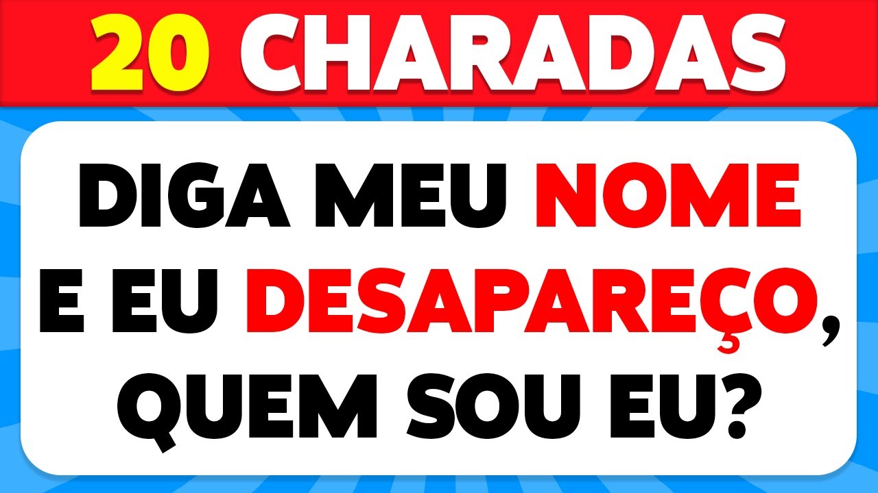 As 20 Charadas Mais Difíceis De Todas! | Desafios e Quiz de Charadas ...