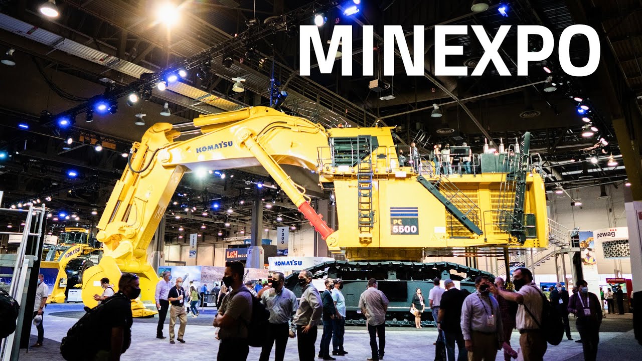 How did they fit this machine in here? | MINEXPO 2021 - YouTube