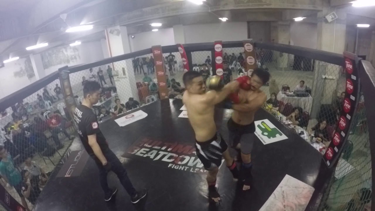 Ultimate Beatdown 35 Amateur Kickboxing Faris Hithar VS Alvin - YouTube
