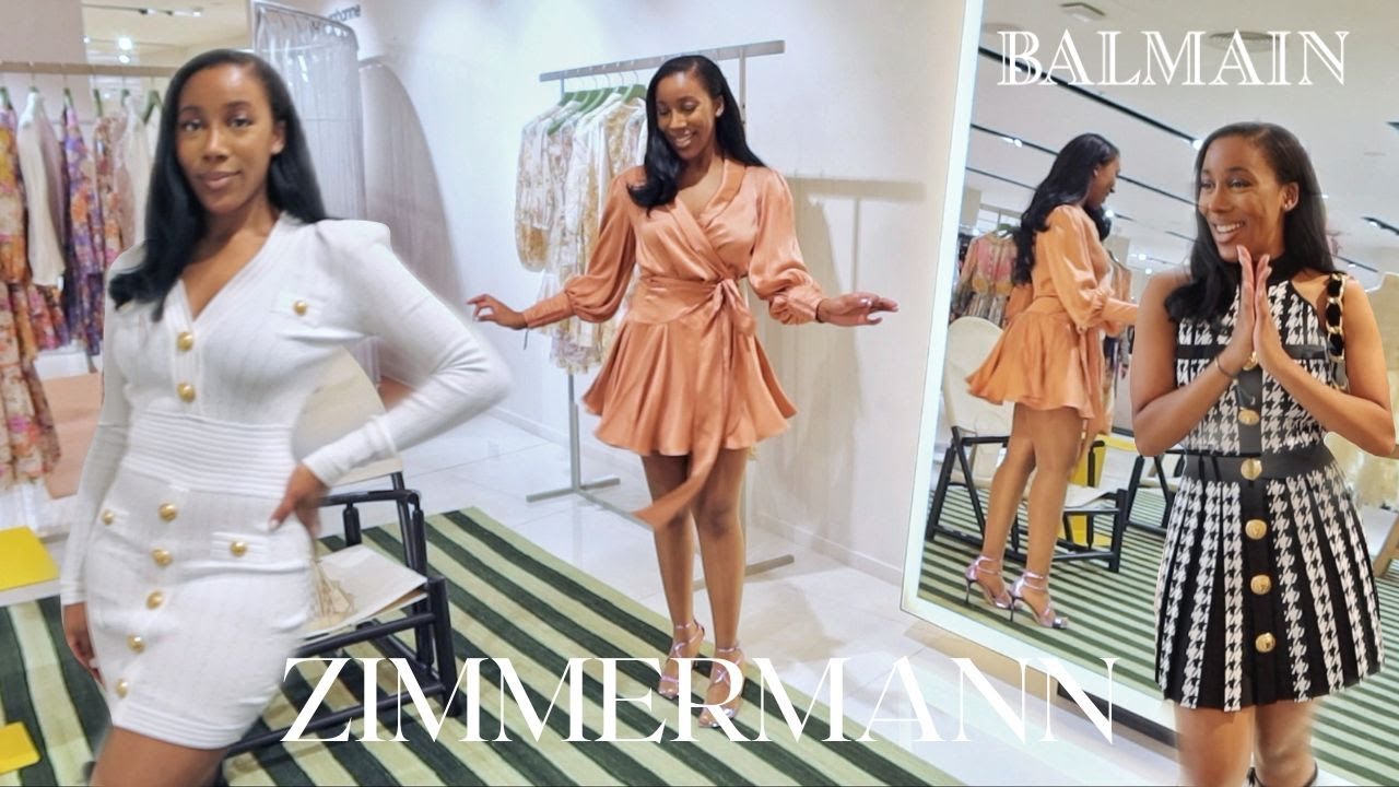 AUTUMN DRESS TRY ON HAUL | BALMAIN & ZIMMERMANN ~ Audrey's Fille - YouTube