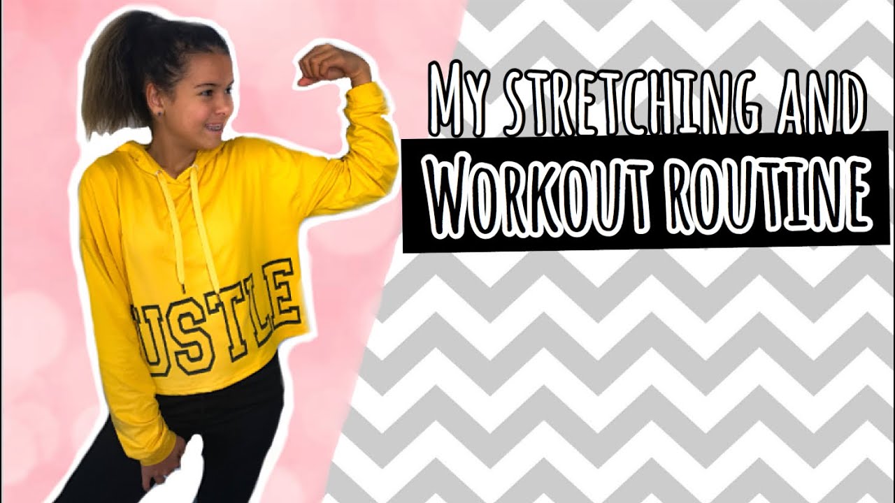 my stretching + workout routine! - YouTube