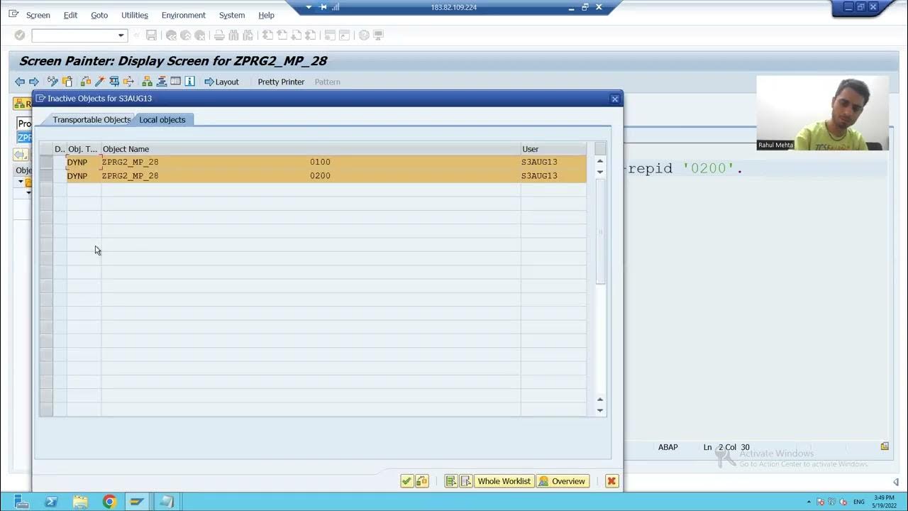 13 - Module Pool Programming - Sub Screen Part2 - YouTube