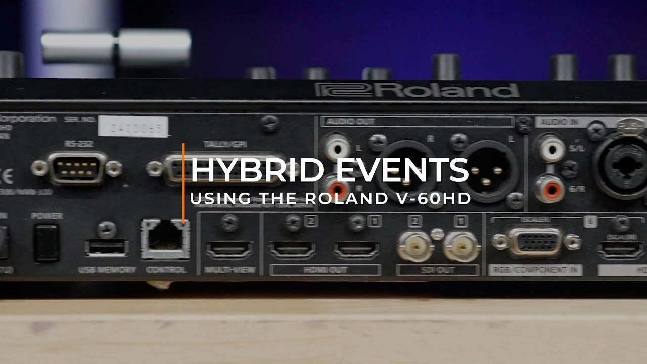 Hybrid Events using the Roland V-60HD vision switcher - YouTube