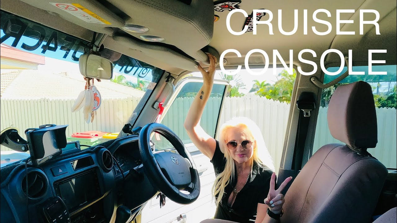 79 Series landcruiser Overhead Cruiser Console Installed - YouTube