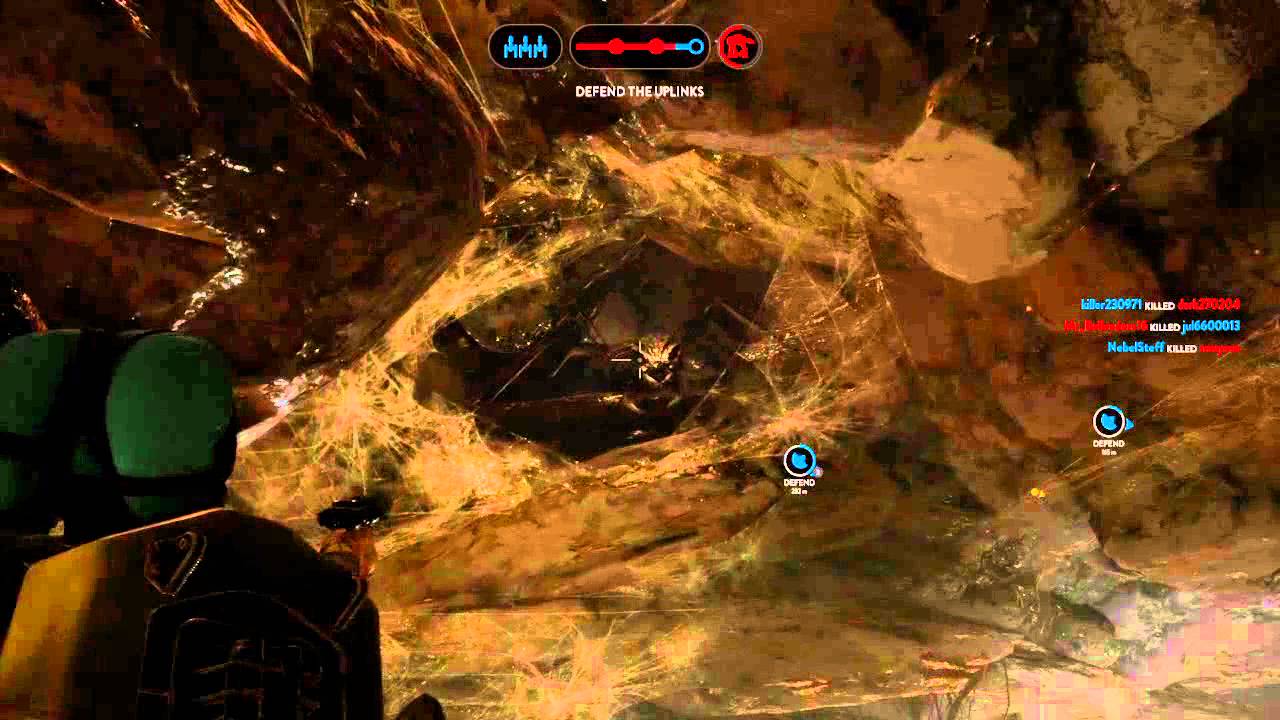 STAR WARS Battlefront survivors on endor giant spider easter egg - YouTube