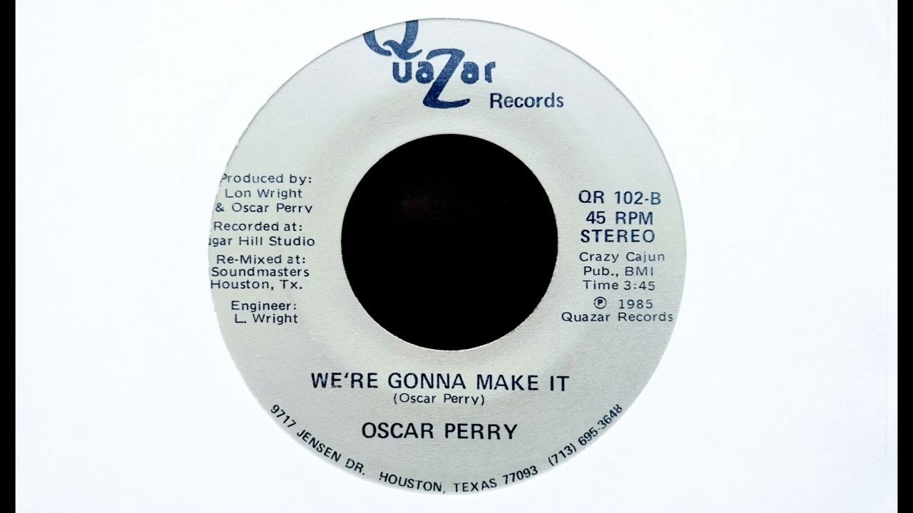 Oscar Perry Were Gonna Make It 1985 - YouTube