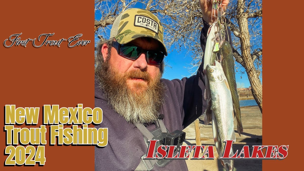 Trout Fishing Isleta Lakes Feb. 2024 - YouTube