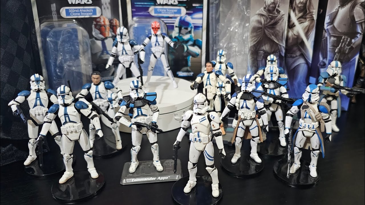 501st Legion Clone Trooper Variants & other blue and white figures ...