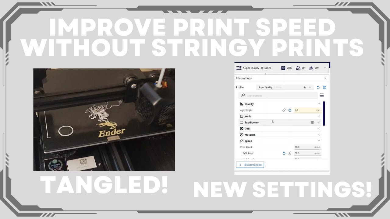 Improve 3D Print Times And Prevent Filament Stringing - YouTube