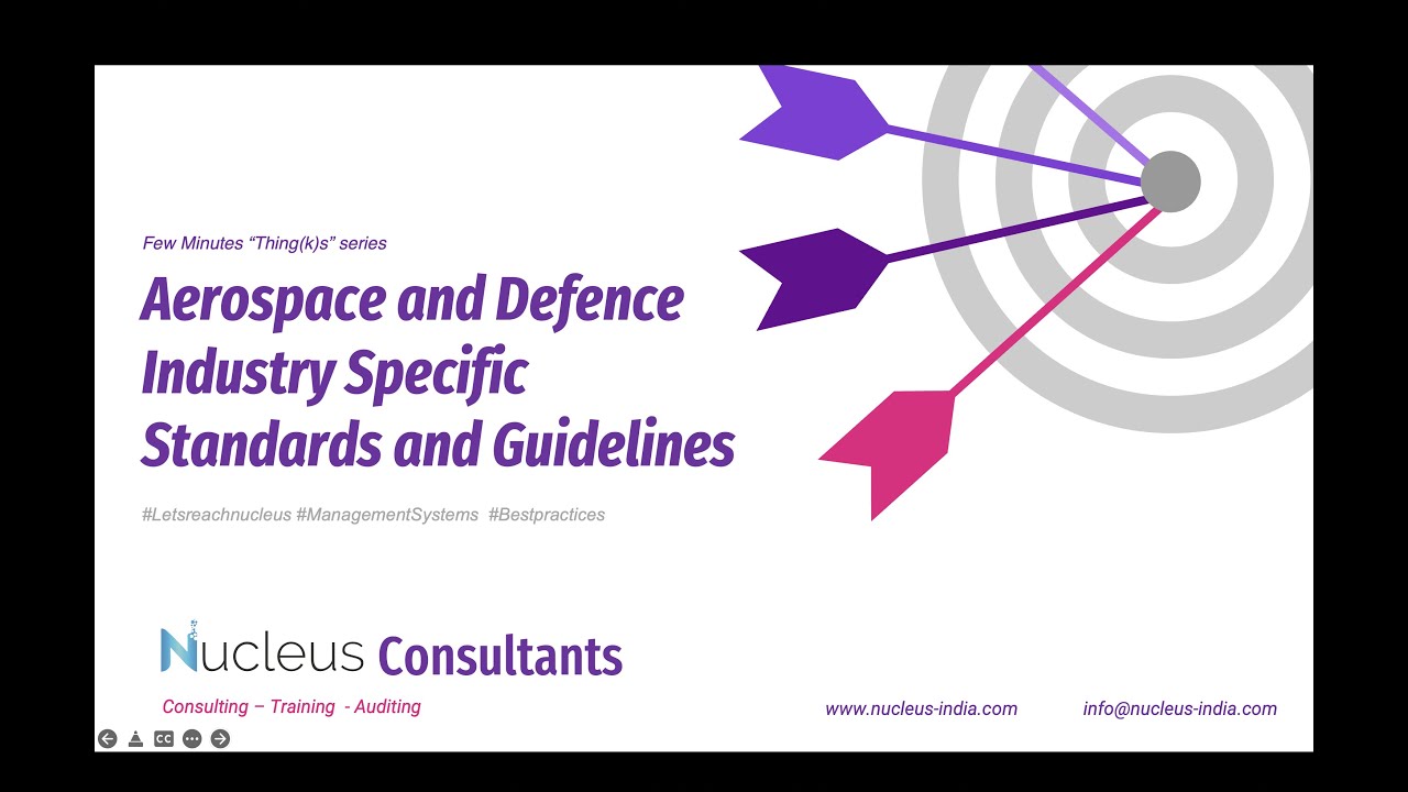 Aerospace and Defense Industry Specific Standards and Guidelines ...