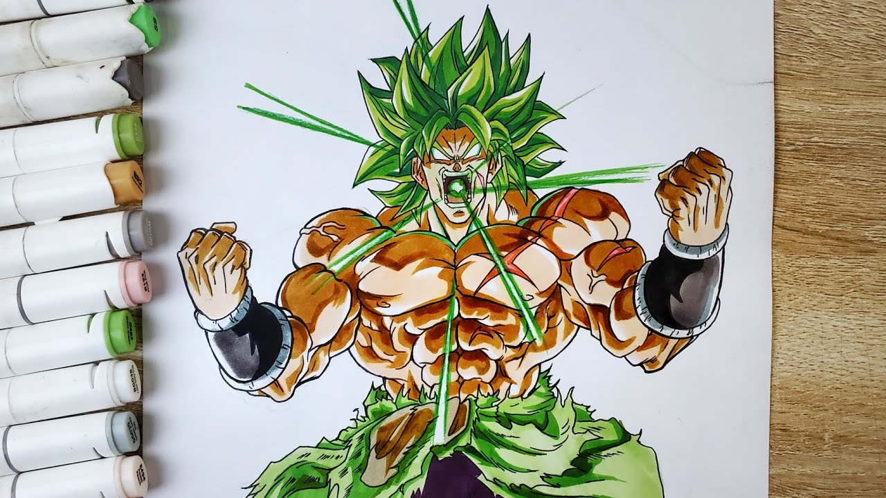 How to Draw Broly Berserk Mode 🔥[ DragonBall ] - YouTube