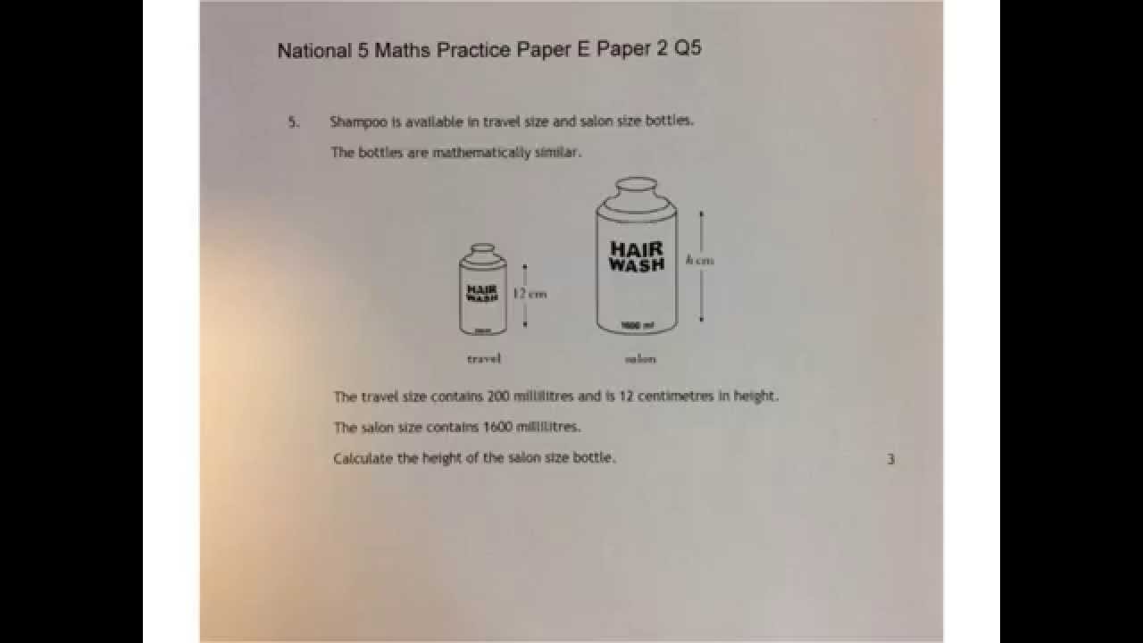Similarity National 5 Maths Practice E Paper 2 Q5 A YouTube similarity-national-5-maths-practice-e-paper-2-q5-a-youtube