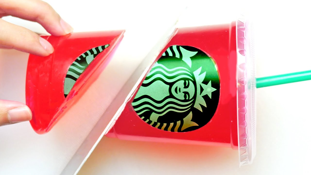 DIY How to Make STARBUCKS Gummy Jelly Dessert Bottle - YouTube