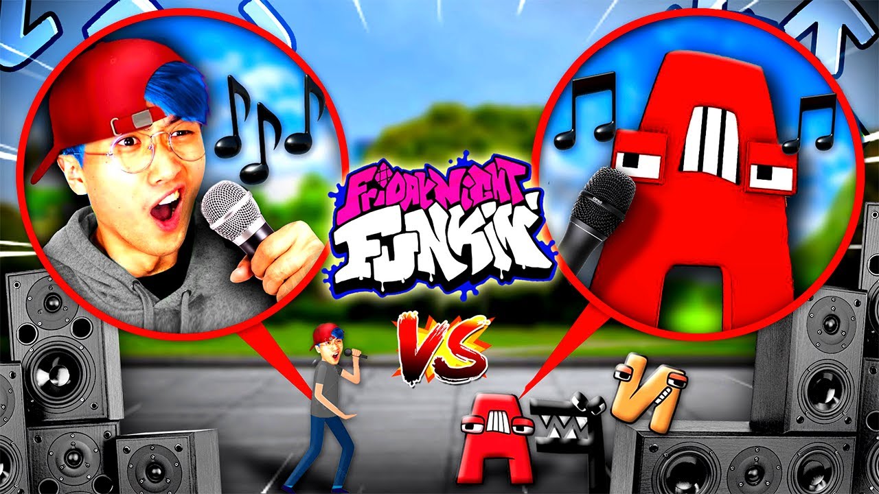 Lankybox Vs Alphabet Lore In Friday Night Funkin Lankybox In Real