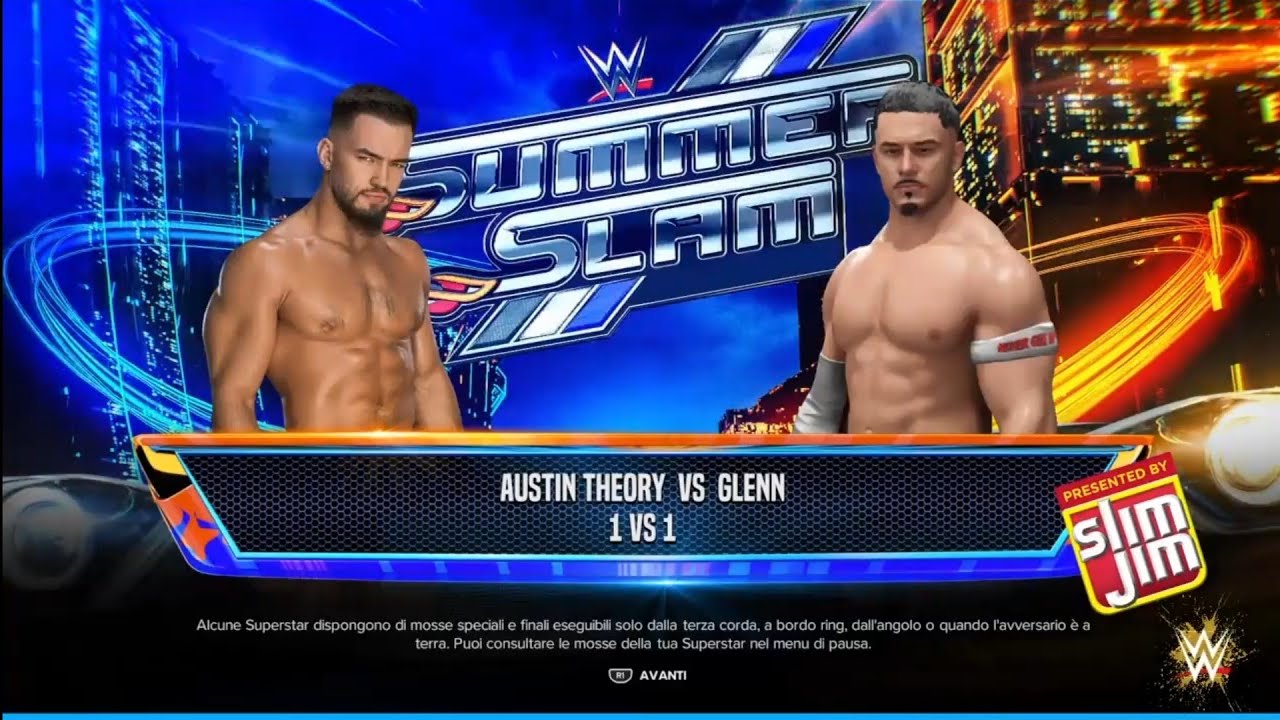 Austin Theory vs Glenn - [SummerSlam S4] - YouTube