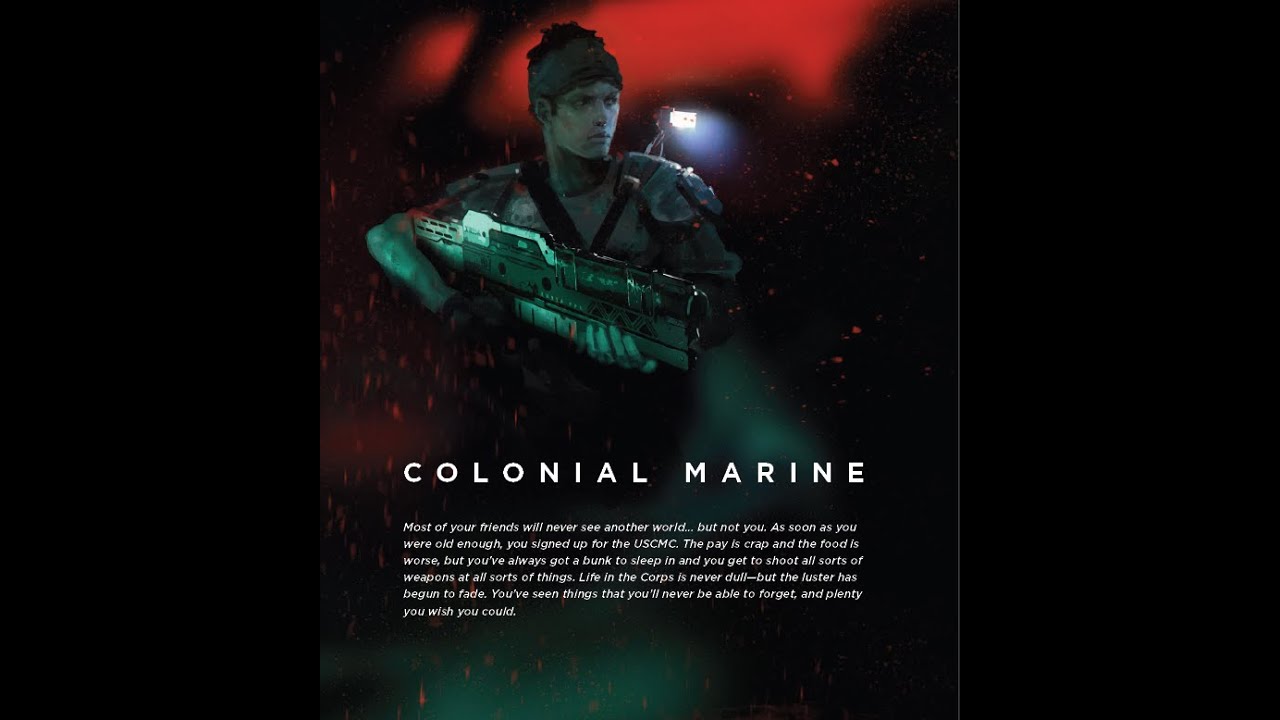 Alien RPG Character Building - Marine - YouTube