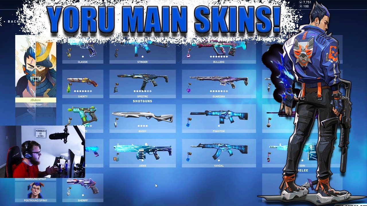BEST VALORANT SKINS FOR YORU - THE YORU MAIN SKIN COLLECTION! - YouTube