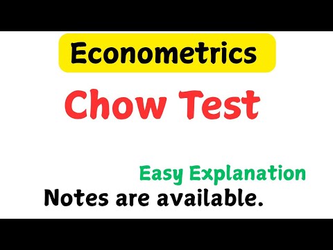 Chow Test and its possibilities|| Dummy variable alternative to Chow ...