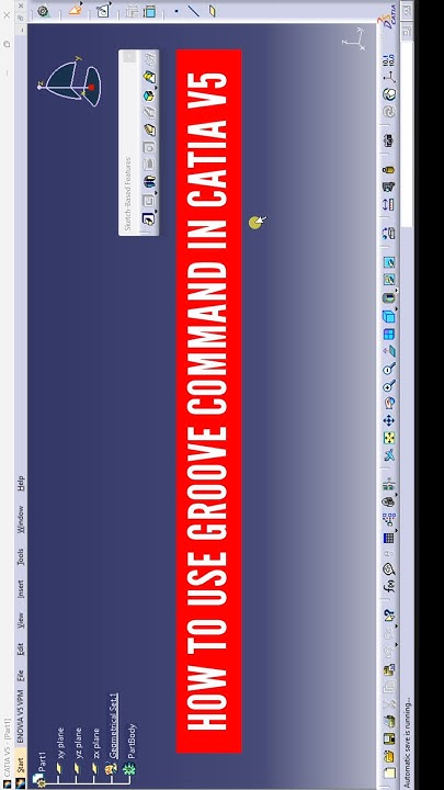 how to use groove command in catia v5 | catia v5 groove command | catia v5 tutorial - YouTube