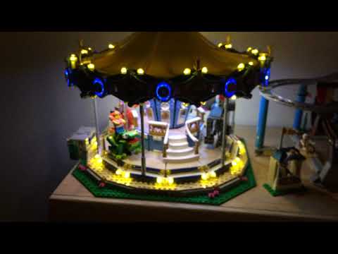 Lego 10247 10257 mit Beleuchtung Riesenrad Karussell