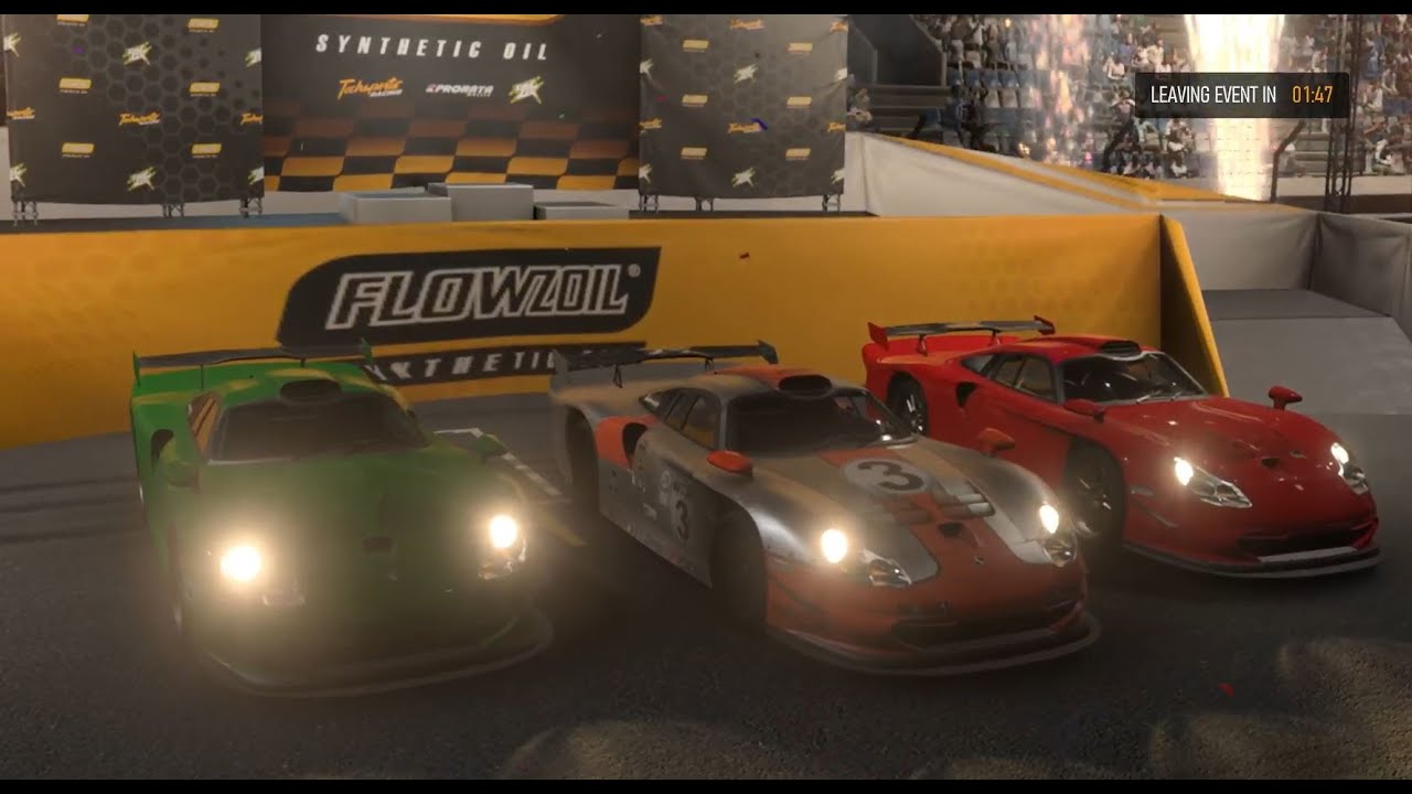 The Porsche 911 GT1's dominatates at Grand Oak Raceway on FORZA ...