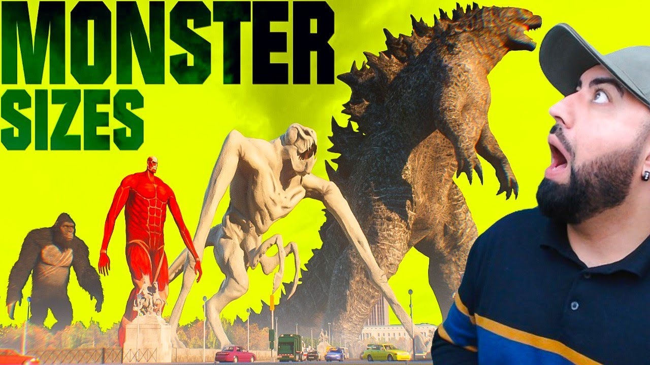 Reacting to BIGGEST MONSTER SIZE COMPARISON! (First Person) - YouTube