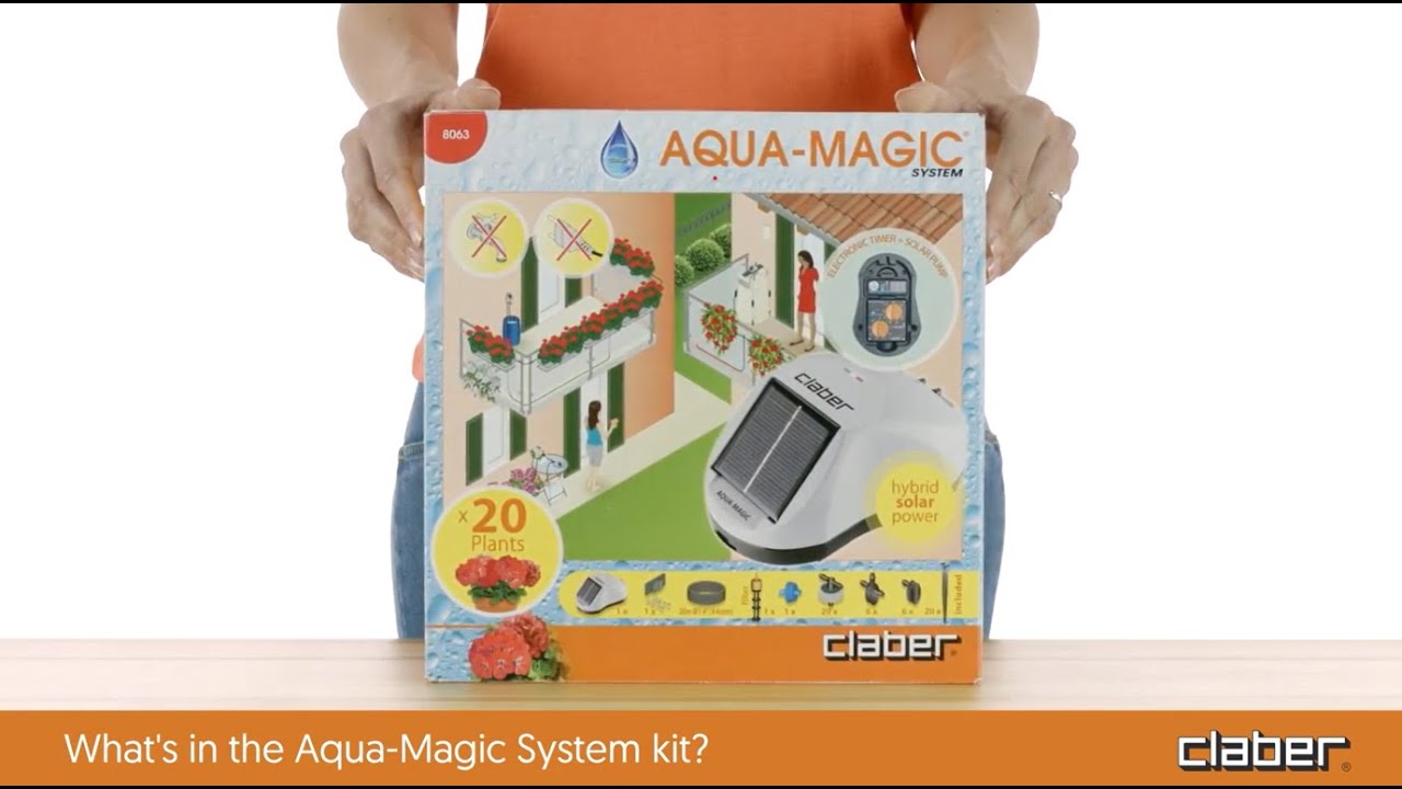Claber Aqua Magic Drip Irrigation Kit with Tank - 8061 - YouTube