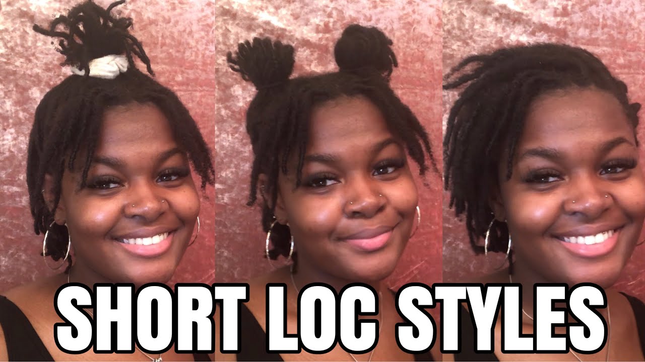 5 QUICK and EASY Styles for SHORT Locs | LOW Tension Styles for LOCS ...