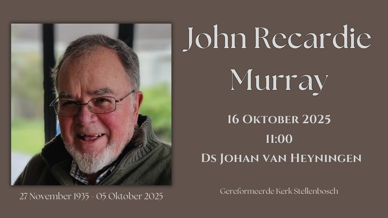 Gedenkdiens: John Recardie Murray - YouTube
