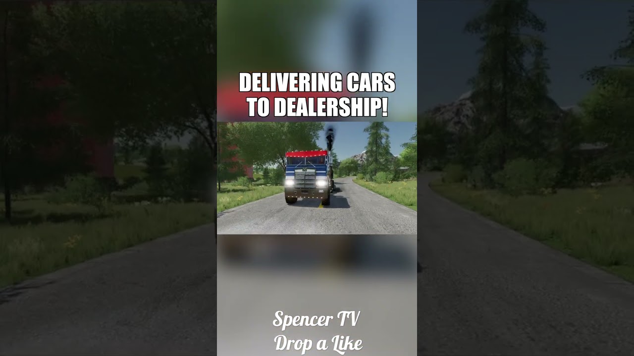 Delivering Cars To The Dealership! | FS22 #Shorts - YouTube