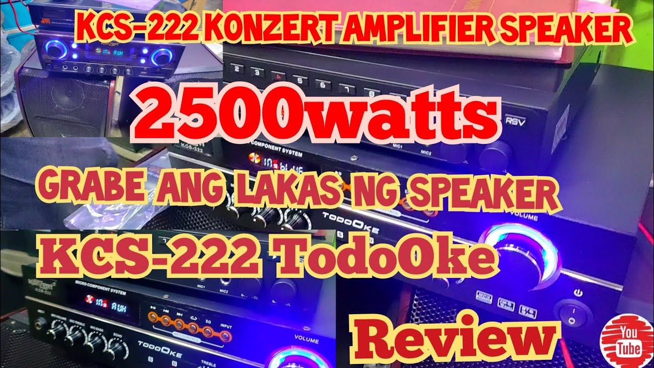 Konzert KCS-222 Review & SoundTest "TodoOke" 2500watts USB/SD FM Radio ...
