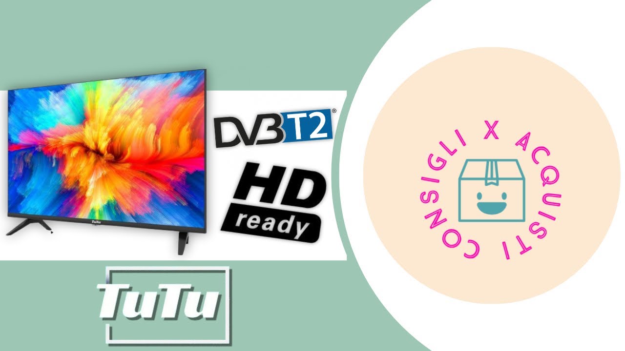 TuTu TV 32 Pollici HD Ready 2024: Triplo Tuner e DVB-T/T2-C-S/S2 # ...