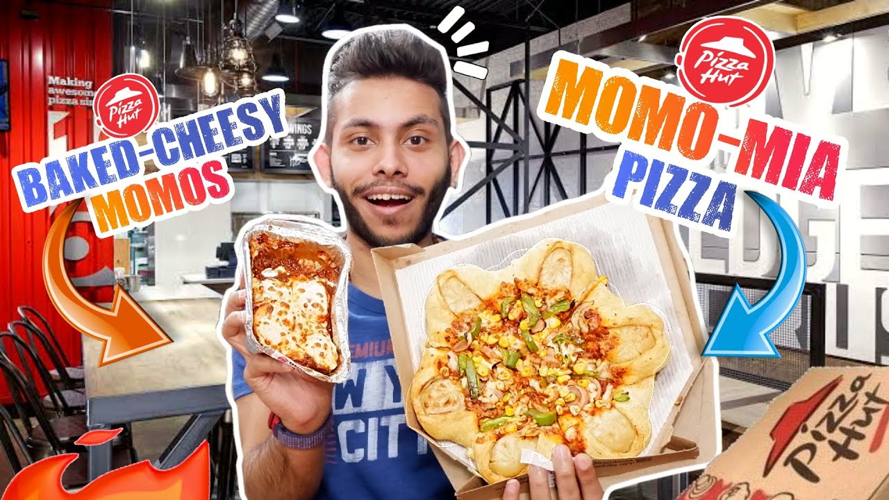 Pizza Hut Momo Pizza, Pizza Hut Baked Cheesy Momos, Pizza, 46% OFF