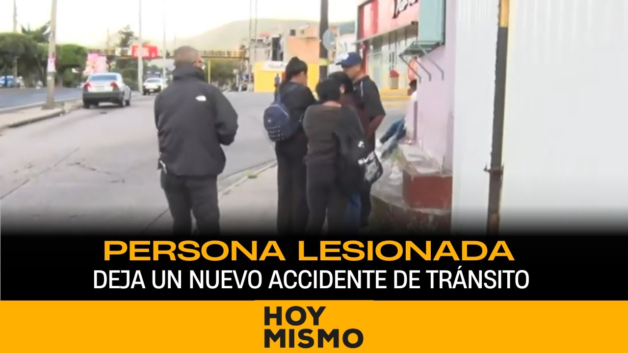 Persona lesionada deja un nuevo accidente de tránsito el boulevard FF ...