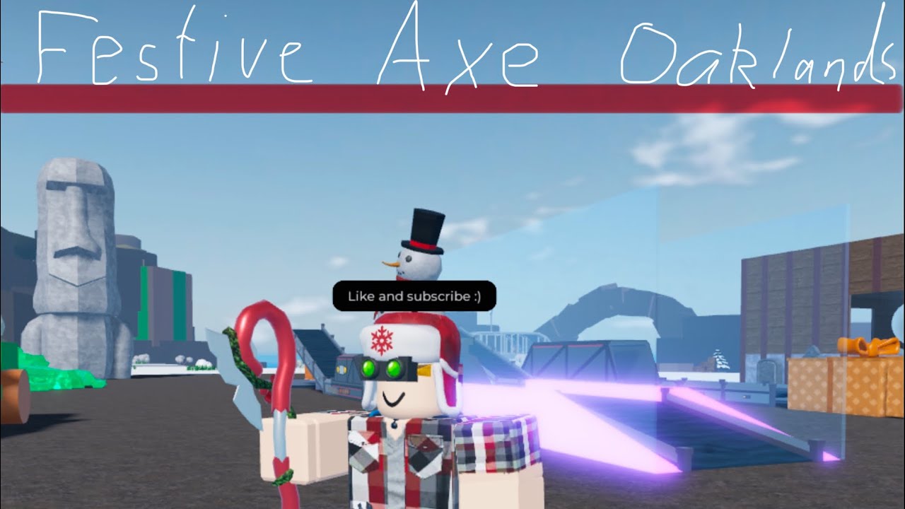 How to get the festive axe in Oaklands (⛄️Christmas Event⛄️) - YouTube