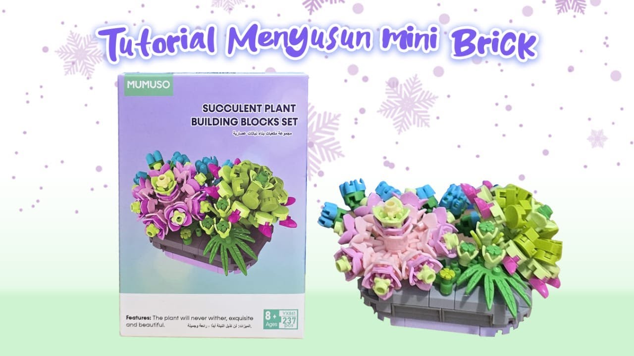 MENYUSUN BALOK NANO BLOCKS MINI LEGO BRICKS MUMUSO FLOWER SERIES YX861 ...