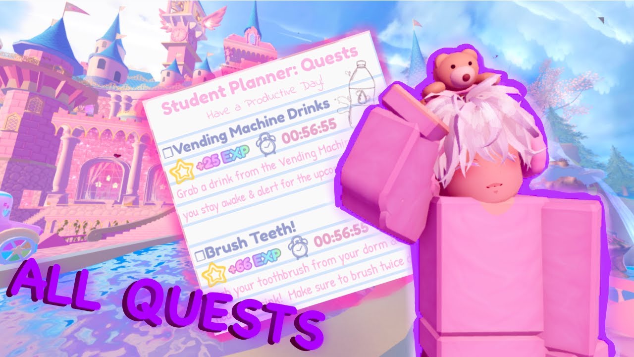 HOW TO COMPLETE ALL QUESTS ROYAL HIGH CAMPUS 3 (phases 1-5) - YouTube