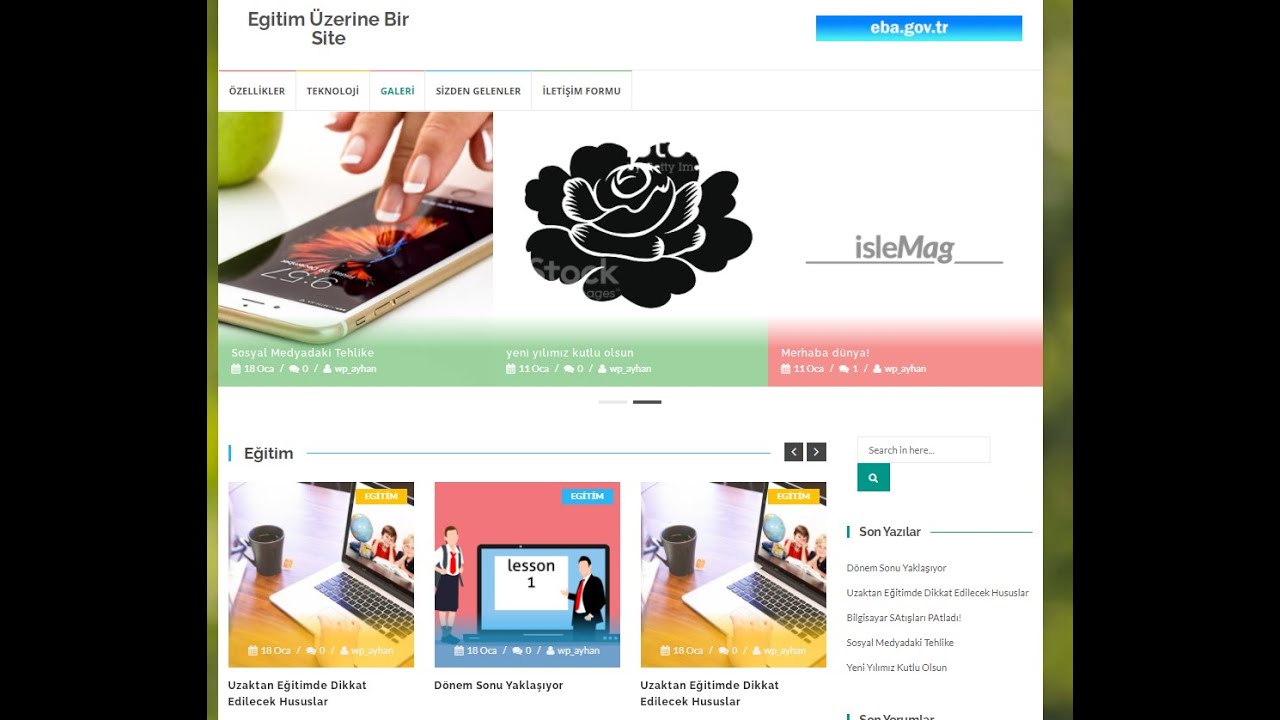 Wordpress - IsleMag Temasının Bölümlerini Ayarlama ve Sayfaların Kategorize Edilmesi -2 - YouTube