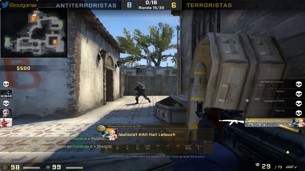 8/03/2018 Counter Strike Global Offensive (Pro del Kaunter ashe) - YouTube