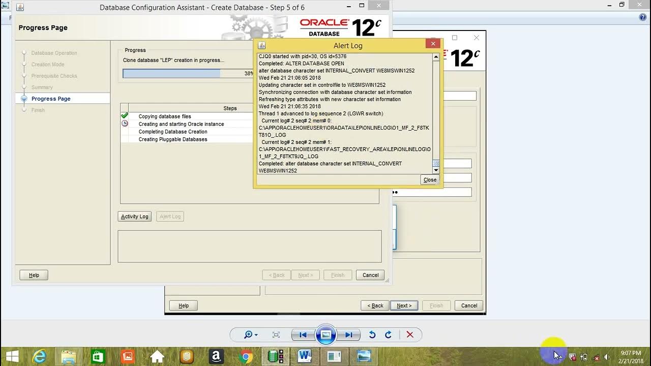 Creating CDB and PDB using Database Configuration Assistant - YouTube