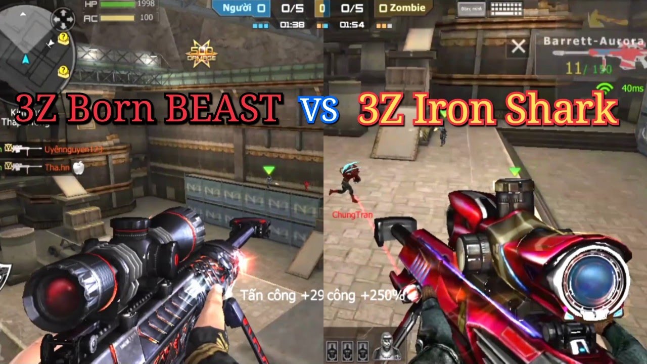 CF Mobile/CF Legends | 3Z Born Beast vs 3Z Iron Shark - Ai Ngon Hơn √ ...