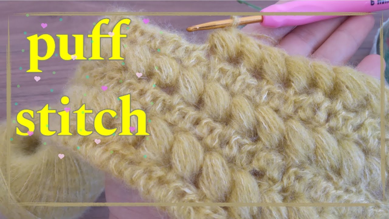 puff stitch|super easy puff stitch crochet|crochet pattern #crochet # ...