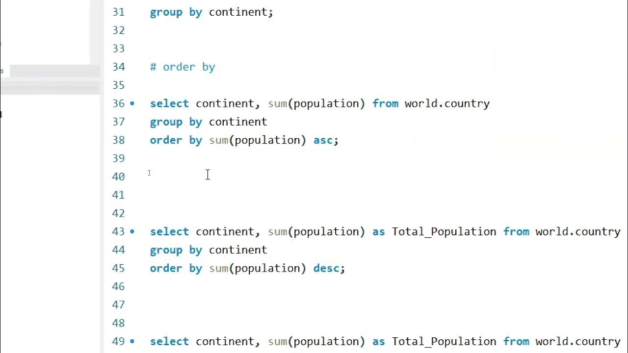 Python_40 || Python | Mysql | Group By | Aggregation Func | Min Max Count Avg | Order By ...