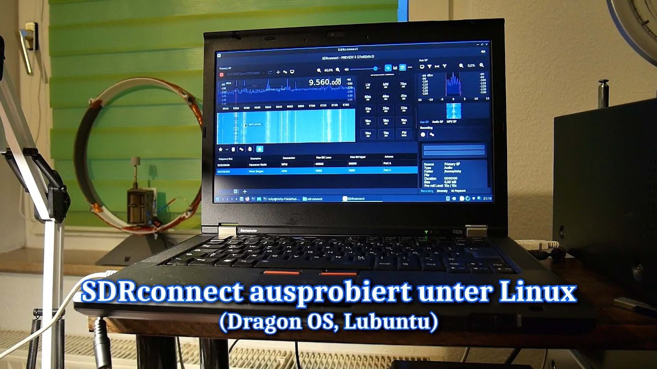SDRconnect (SDRplay) auf Linux ausprobiert mit SDRplay RSP2pro - YouTube