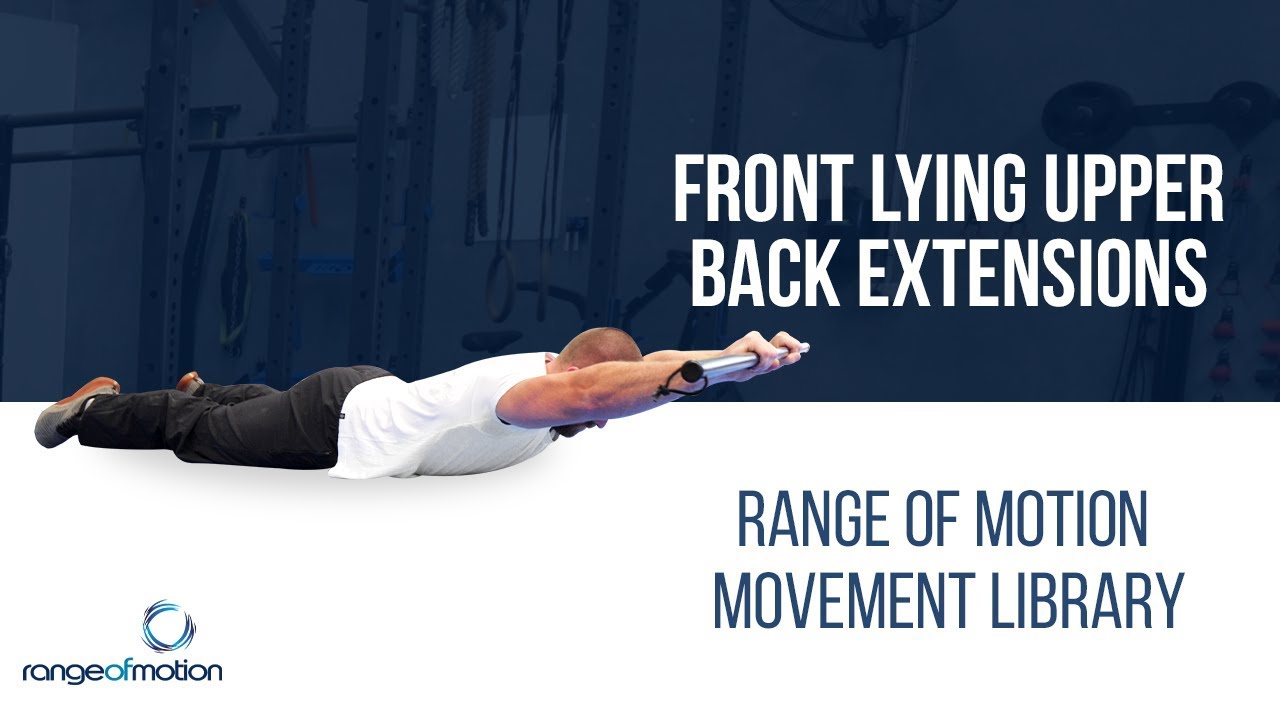 Front lying upper back extensions - YouTube
