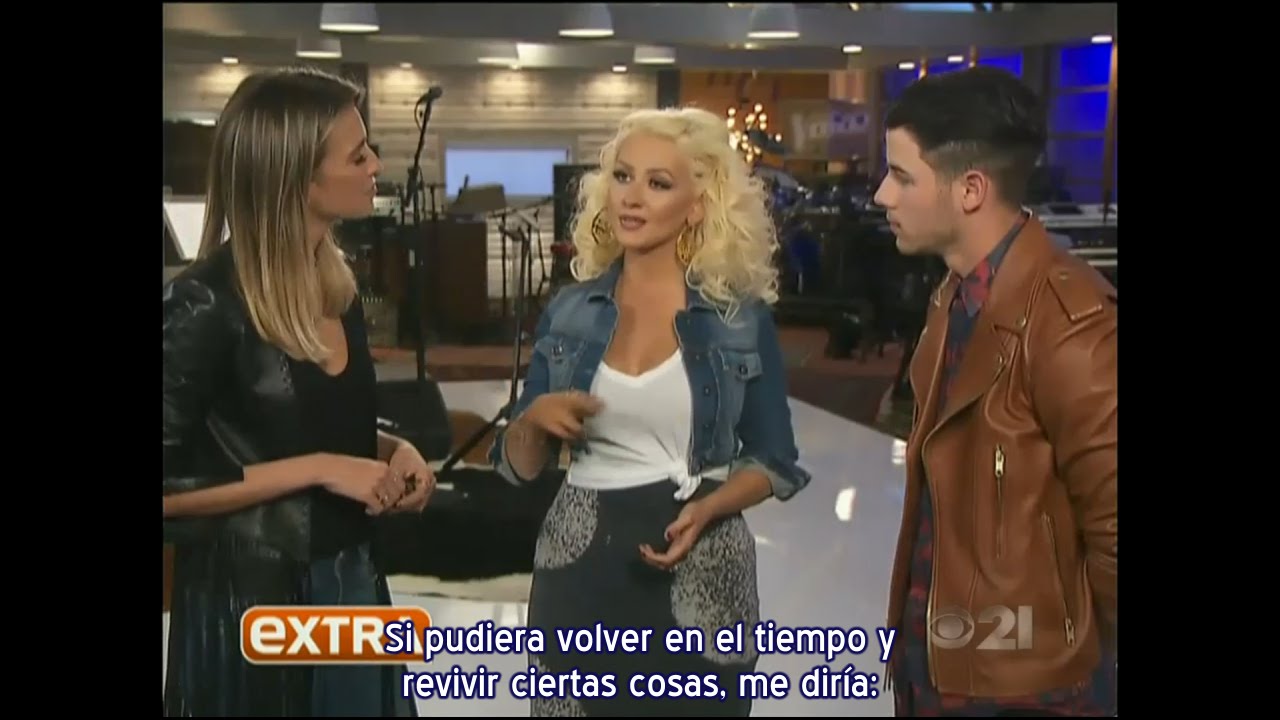 ¡Exclusivo! Christina Aguilera & Nick Jonas - Entrevista EXTRA versión ...