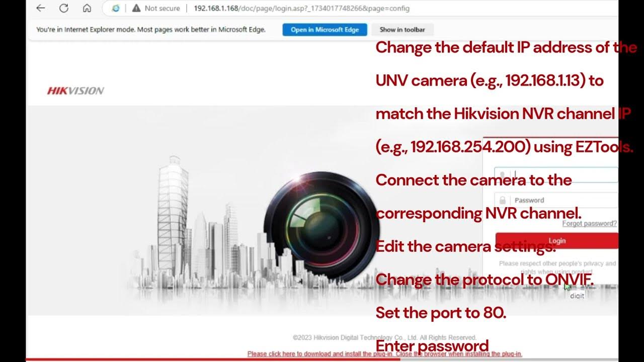 Adding UNV Cameras to Hikvision NVR Using ONVIF Protocol - Quick Guide - YouTube