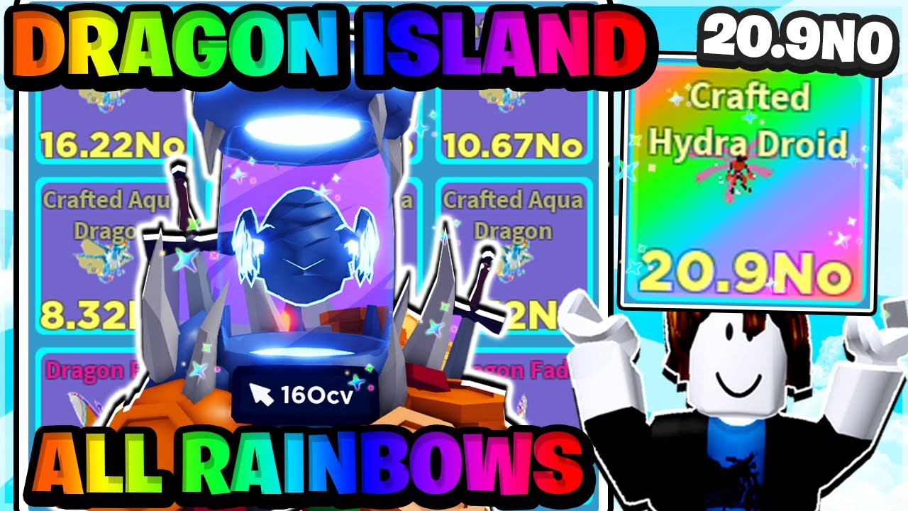 LUCKY NOOB SPAWNS WITH ALL RAINBOW DRAGON ISLAND PETS IN ROBLOX CLICKER ...