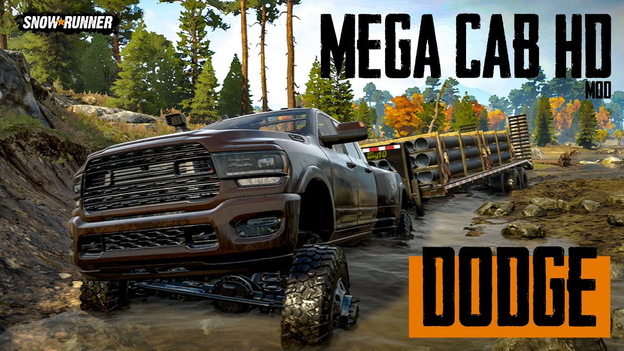 Dodge. Mega Cab HD. Snowrunner phase 9. - YouTube